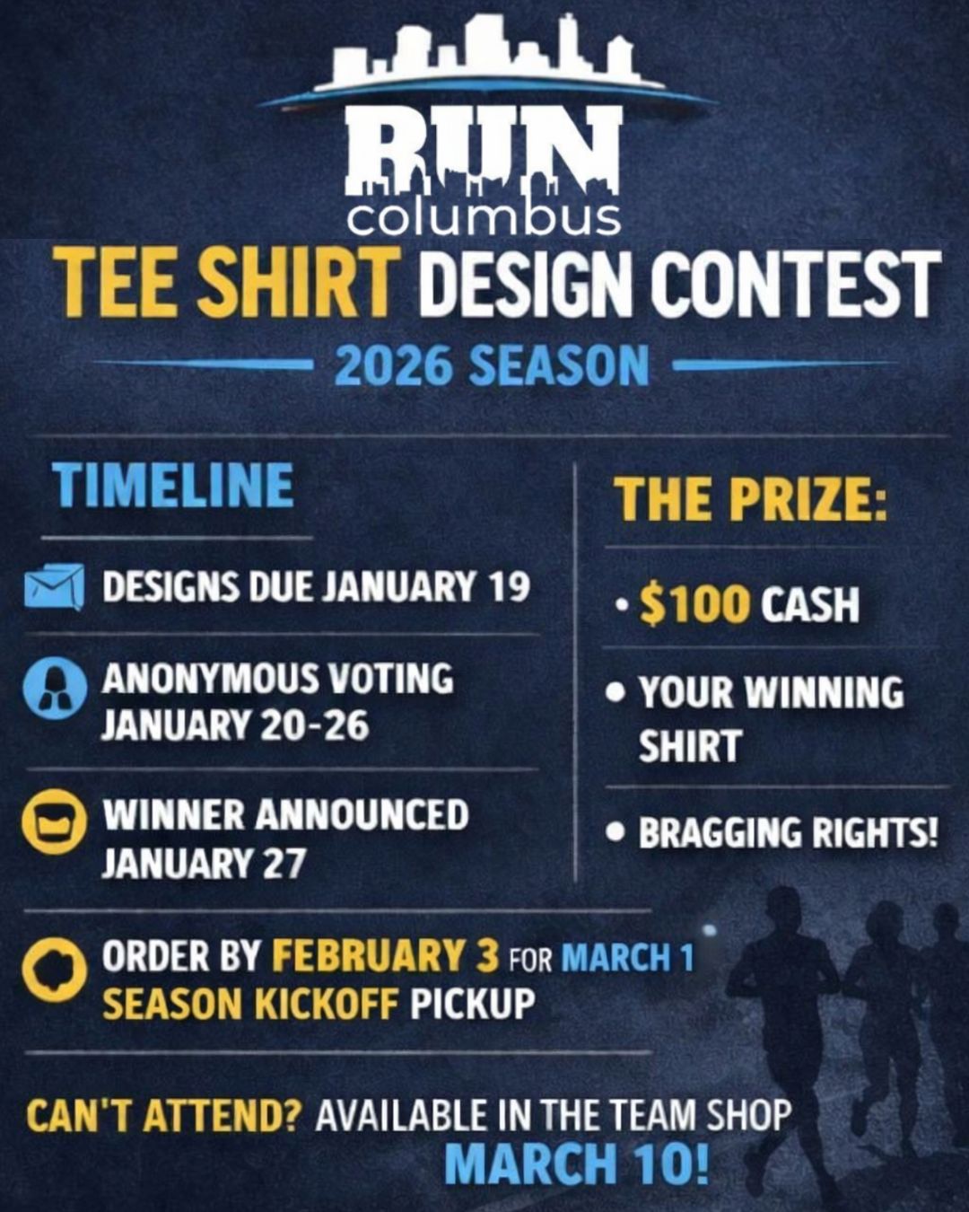 RUNColumbus Tee Shirt Design Contest — Our First Ever! - RUNColumbus ...